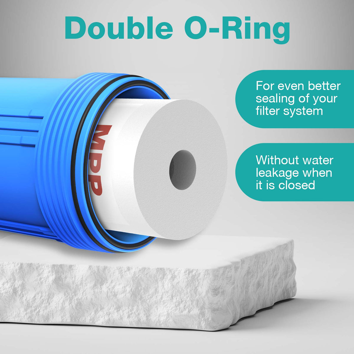 SimPure DB20P 3 Stage Whole House 20 Inch Water Filtration System