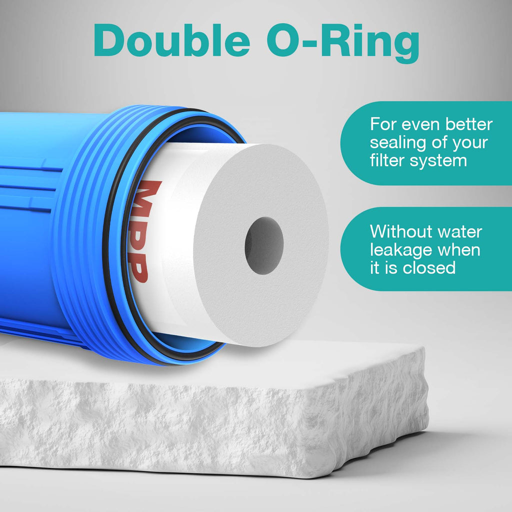 SimPure DB20P 3 Stage Whole House 20 Inch Water Filtration System