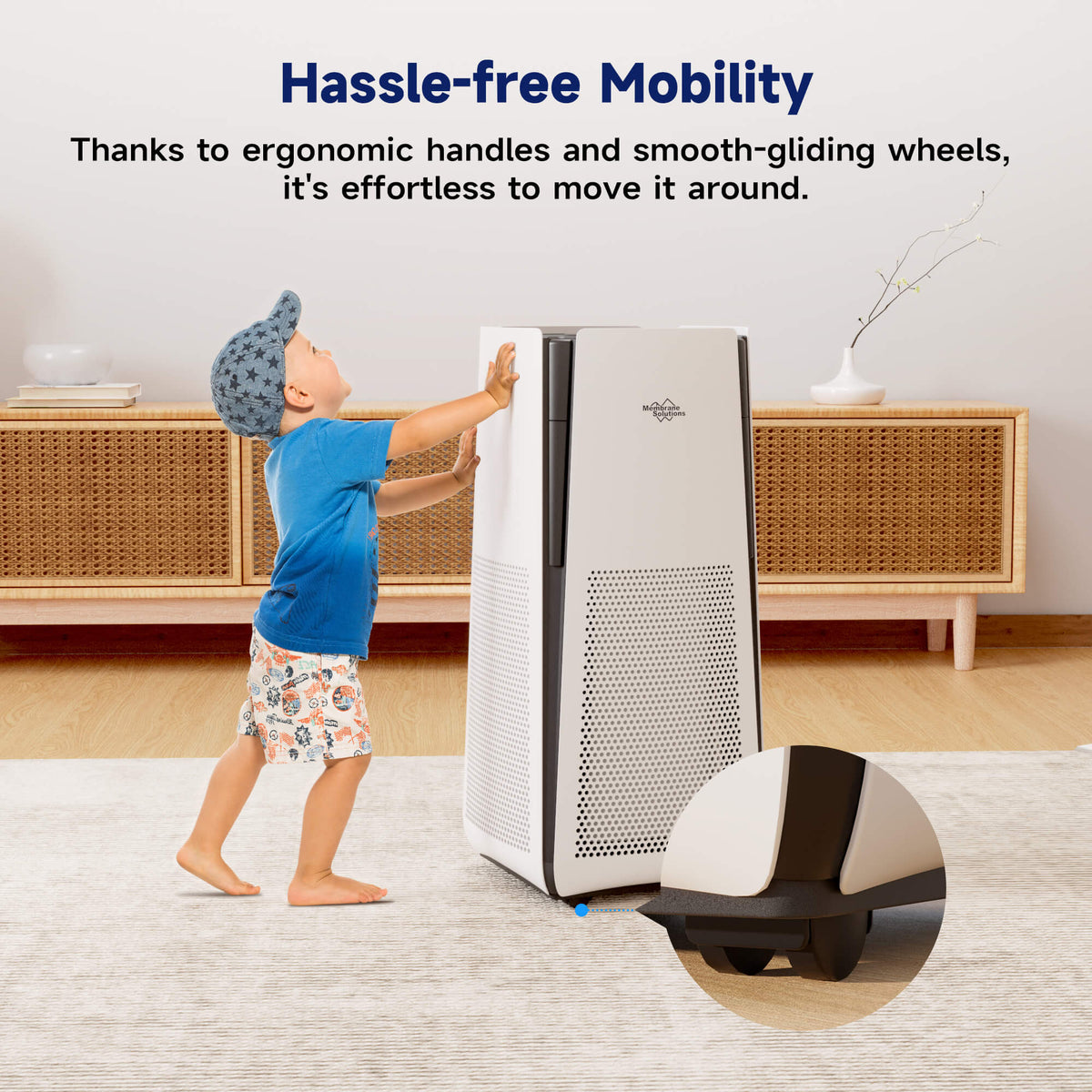 MS601 Extra Large Room HEPA Air Purifier with Pets & Allergen Removal