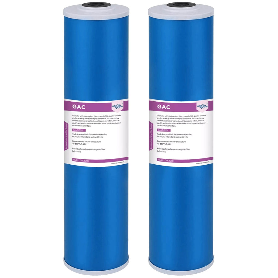 Membrane Solutions 20" x 4.5" GAC Granular Activated Carbon Water ...