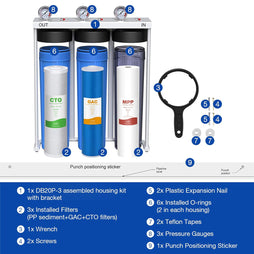 SimPure Whole House Water Filters For Sediment Well Water