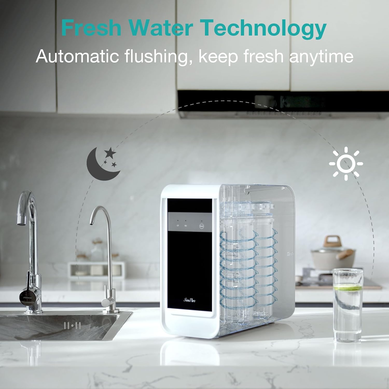 SimPure Q3-600 Under Sink RO Water Filter System-600GPD