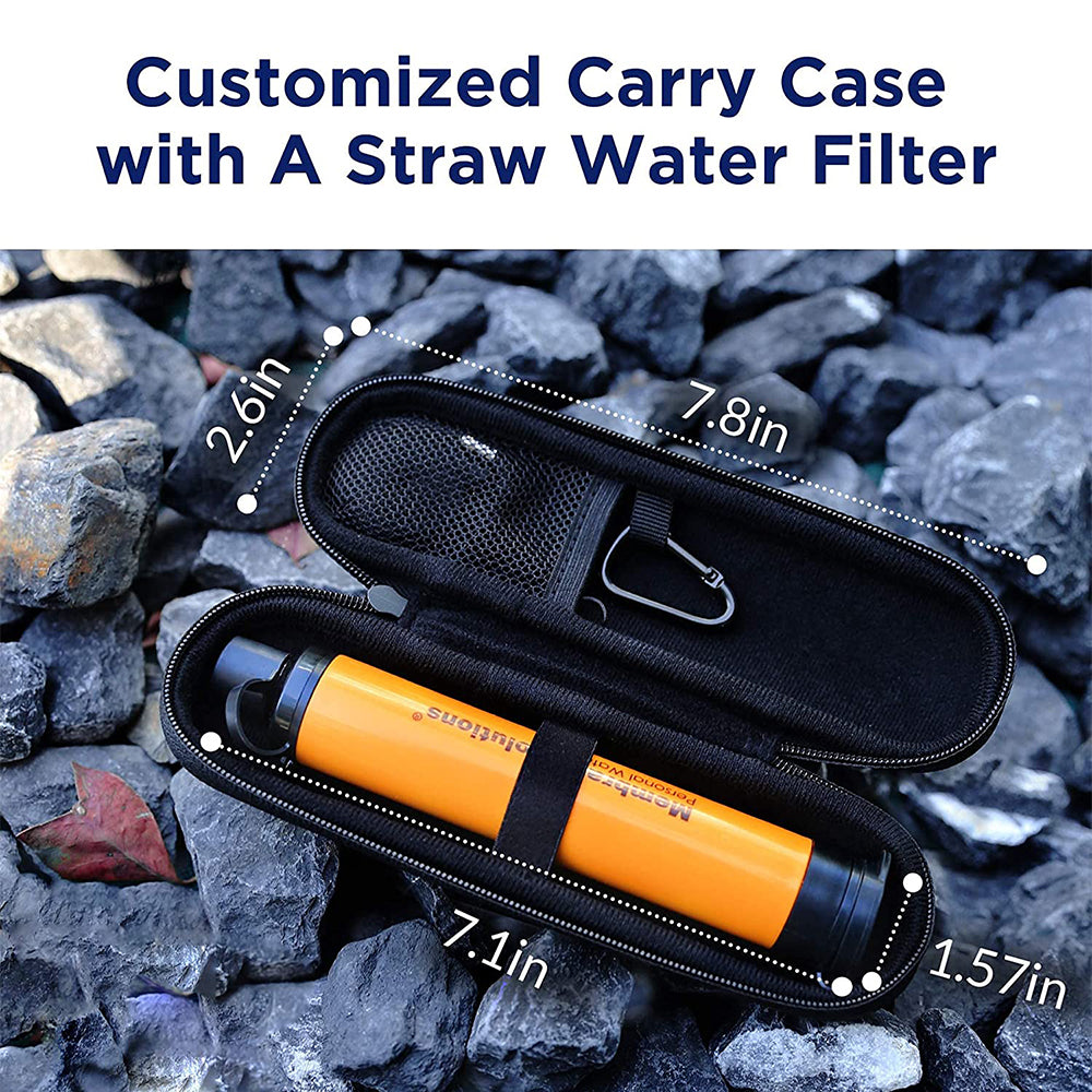 Water Filter Purification Straw Survival Kit Gear Portable For Emergen