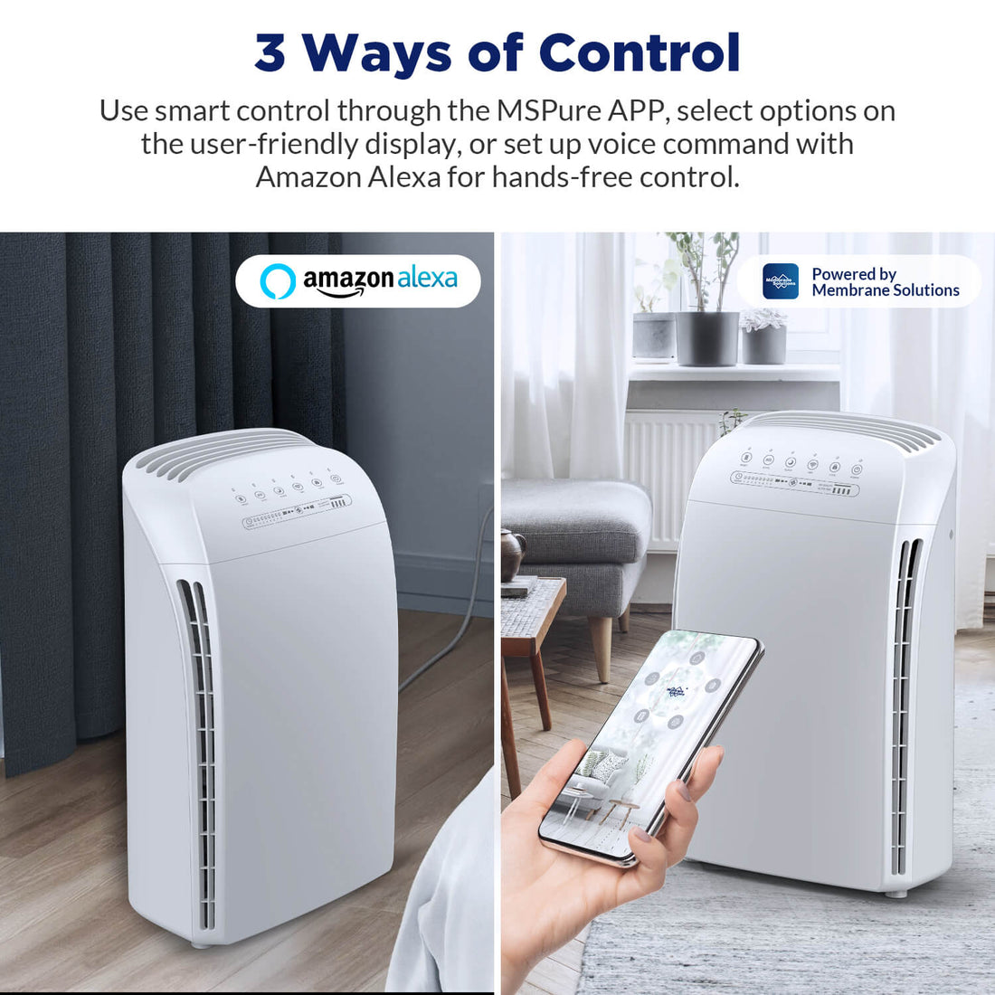 MSA3S Neo Smart Dust Air Purifier | Alexa App Controlled