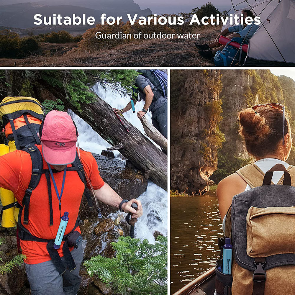 Life Straw 0.1 Micron Personal Water Filter Purifier Straw | 4-Stage