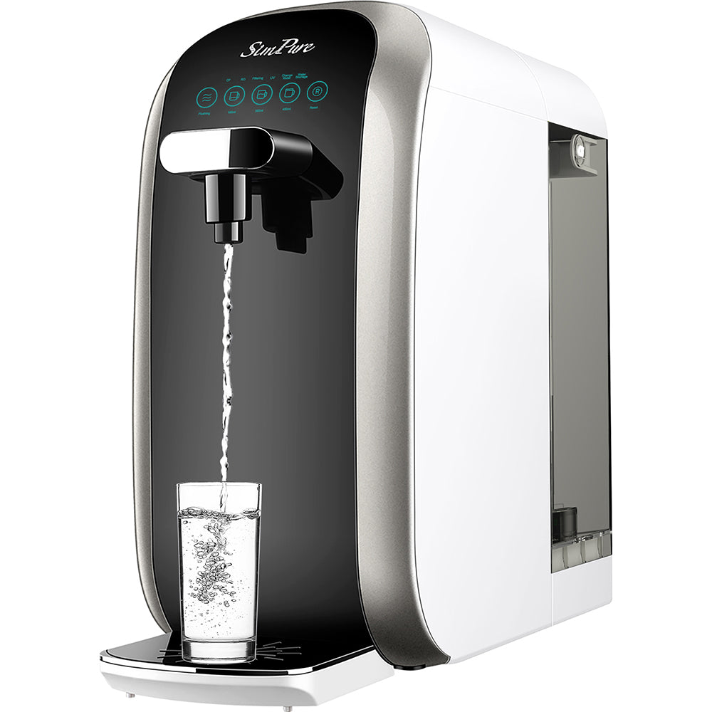 SimPure Y7P-W Countertop RO UV Water Filter Dispenser for Home
